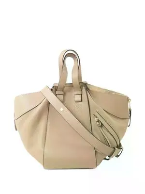 Loewe Hammock Leather Shoulder Bag - Neutrals