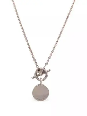 Hermès Amulettes Ex-libris Necklace In Sterling