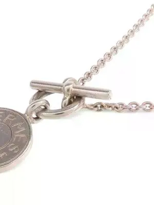 Hermès Amulettes Ex-libris Necklace In Sterling