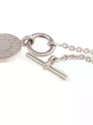 Hermès Amulettes Ex-libris Necklace In Sterling