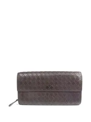Bottega Veneta Intrecciato Wallet - Brown
