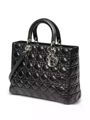 Dior Lady Tote Bag - Black