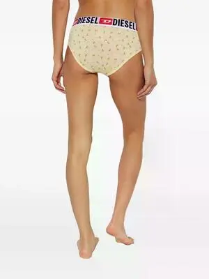 DIESEL® Logo-waistband Floral-print Briefs