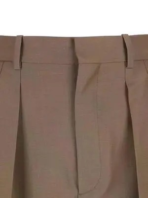 Saint Laurent Pleated Wool-blend Trousers