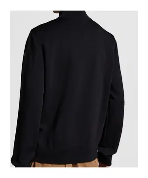 Moncler Padded Zip-up Jacket With Knitted Sleeves