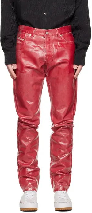 DIESEL® Rossi Coated Straight Jeans