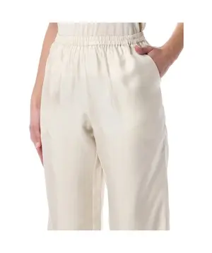 Loulou De Saison Alera Silk Straight-leg Pants