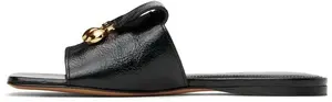 Marni Leather Sandals With Logo-engraved Hardware