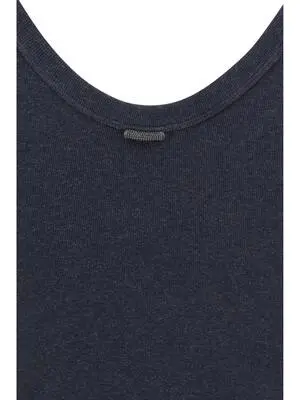 Brunello Cucinelli Three-quarter Sleeve Knit Top