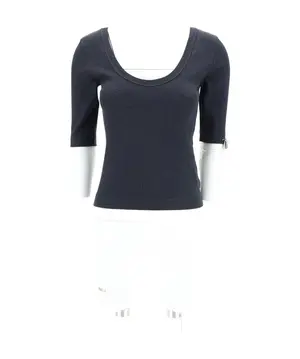 Brunello Cucinelli Three-quarter Sleeve Knit Top