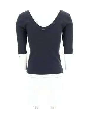 Brunello Cucinelli Three-quarter Sleeve Knit Top