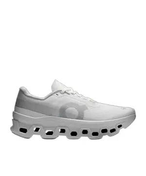 On Cloudmonster Lace-up Running Sneakers - White