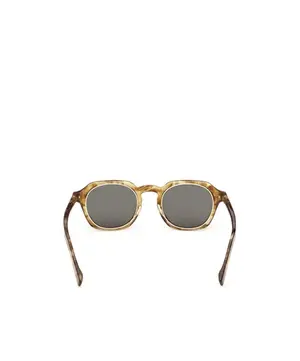 Zegna Geometric Frame Sunglasses
