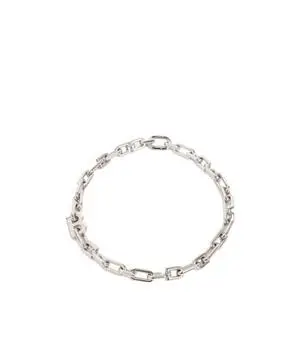 Balenciaga B Chain Necklace - Silver