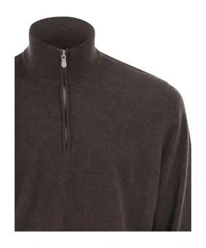 Brunello Cucinelli Knitted Polo Shirt - Black