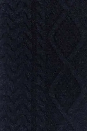 Miu Miu Maglia Aran Scarf - Navy Blue