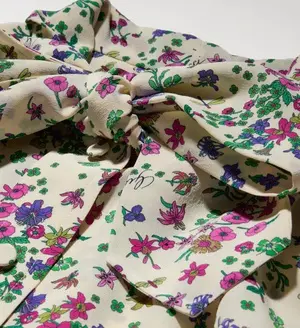 Gucci Printed Silk Shirt With Bow