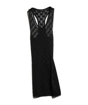Gucci Monogram Knit Tank Dress - Black