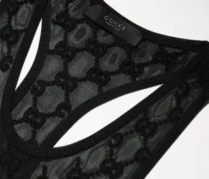 Gucci Monogram Knit Tank Dress - Black