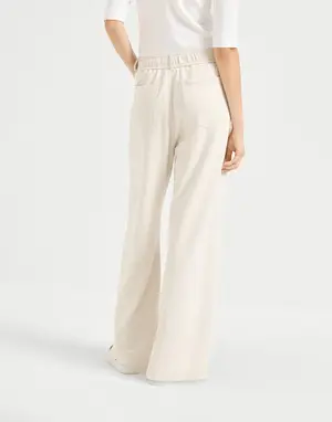Brunello Cucinelli Elasticated Waist Wide Leg Trousers
