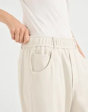 Brunello Cucinelli Elasticated Waist Wide Leg Trousers