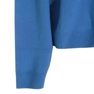 ANINE BING V-neck Knitted Jumper - Blue