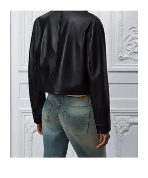 Dior Long-sleeved Leather Jacket