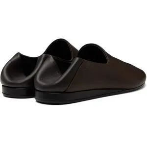 Jacquemus Logo-print Loafers - Dark Brown