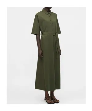 Max Mara Collared Midi Dress With Belt