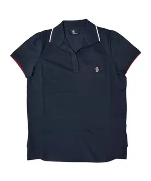 Moncler Short Sleeve Polo Shirt With Contrasting Trim