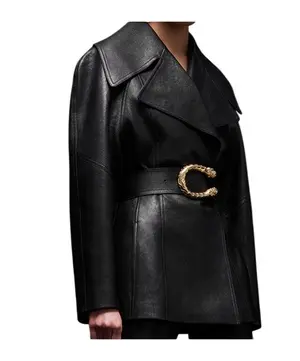 Gucci Collared Belted Trench Coat