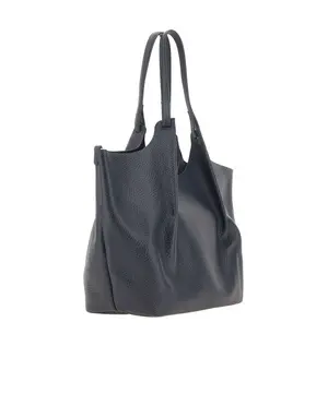 GIANNI CHIARINI Double-handled Textured Leather Shoulder Bag