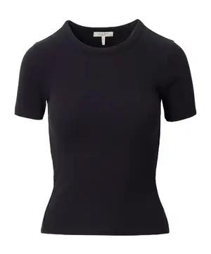 RAG  BONE Rag & Bone Ribbed Crewneck Short-sleeve T-shirt
