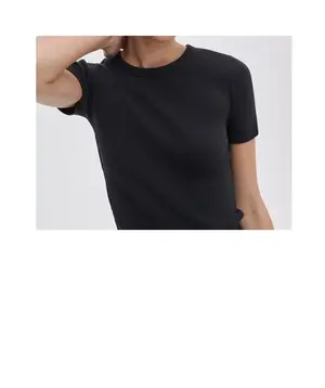RAG  BONE Rag & Bone Ribbed Crewneck Short-sleeve T-shirt