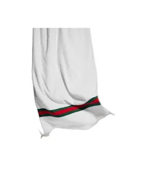 Gucci Terrycloth Beach Blanket With Web - White