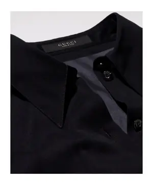 Gucci Stretch Chiffon Shirt With Pointed Collar