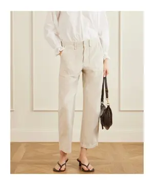 Citizens Of Humanity Winslow Organic Cotton Straight-leg Pants - White