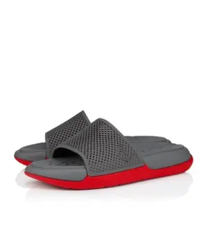 CHRISTIAN LOUBOUTIN Easy Breezy Sliders - Phantom Ash