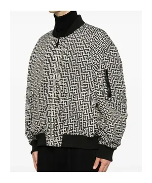 Balmain Monogram Bomber Jacket