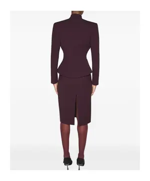 MUGLER Peplum-waist Fitted Jacket