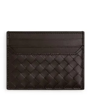 Bottega Veneta Leather Piccolo Card Holder - Brown