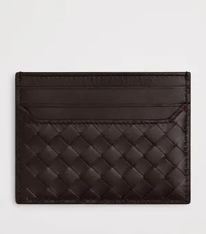 Bottega Veneta Leather Piccolo Card Holder - Brown