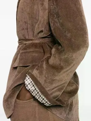 Brunello Cucinelli Belted Corduroy Blazer