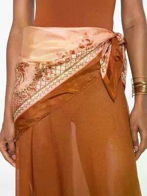 Zimmermann Scarf Detail Sleeveless Dress