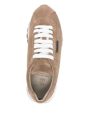 Brunello Cucinelli Lace-up Leather Sneakers