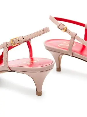 Valentino Garavani Vlogo Signature Calf Leather Slingback Pumps