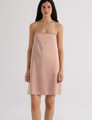 Araks Toulouse Silk Charmeuse Slip Dress - Black