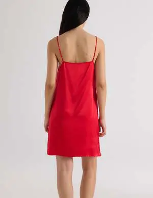 Araks Toulouse Slip Dress Scarlet - Black