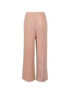 BAOBAB Pointelle-knit Wide-leg Trousers
