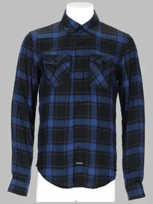 LES ARTISTS Plaid Logo Shirt